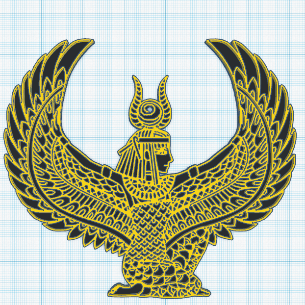 Free STL file Isis, the Egyptian goddess...・3D printable model to ...