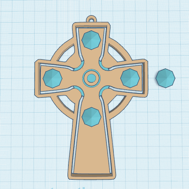Free STL file Diamonds on Celtic cross model 7 ♦️・3D printable object ...