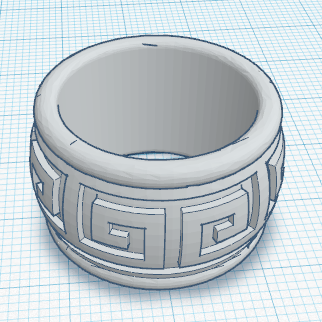 Free STL file Aztec Ring 💍・Model to download and 3D print・Cults