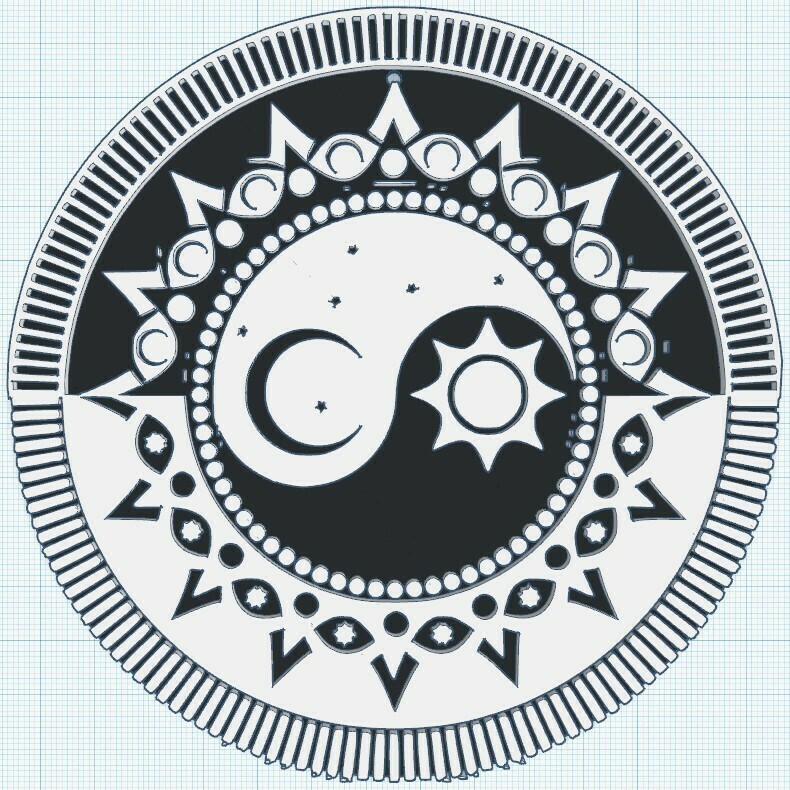 Free STL file Yin Yang Sun-Moon v2・3D printer model to download・Cults