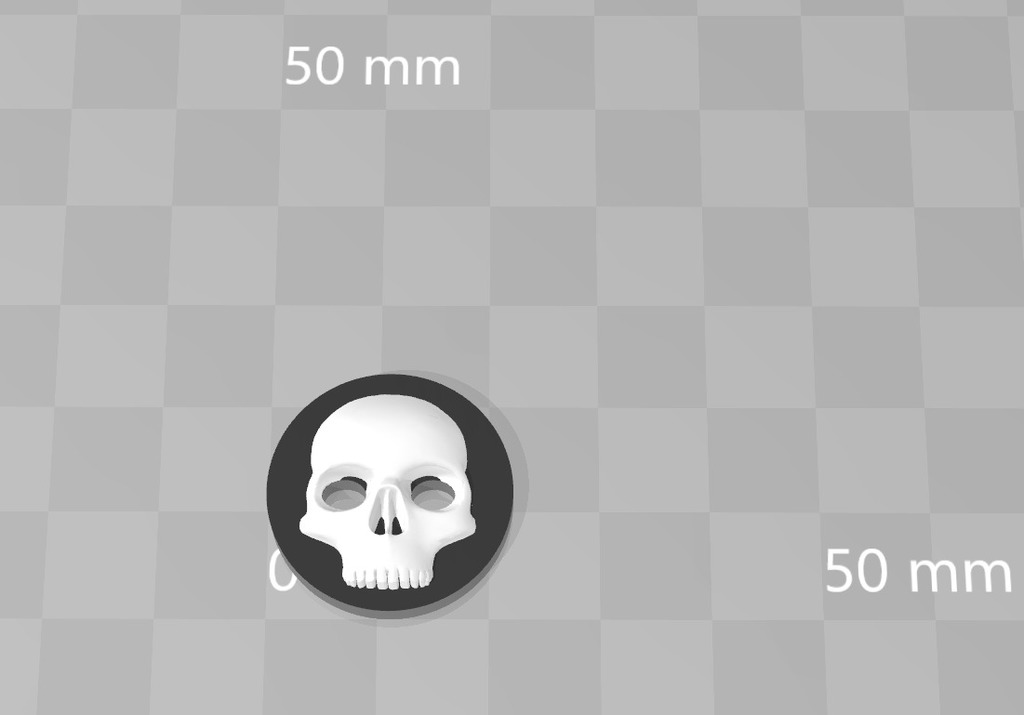 Free 3D file simple skull button fixed・3D printer design to download・Cults