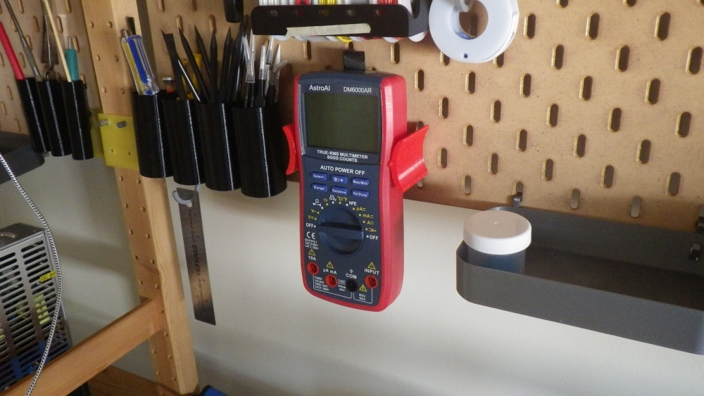 Free 3D file Ikea Skadis Pegboard Multimeter Mount・Object to download ...