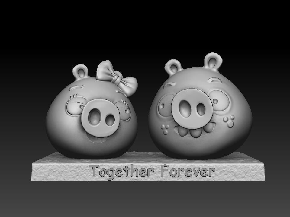 Free STL file Together Forever・Model to download and 3D print・Cults