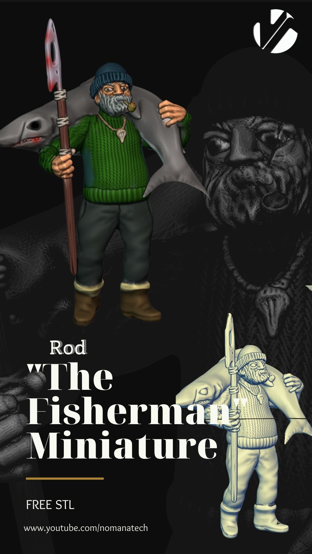 Free 3D file Rod "The Fisherman" Miniature・3D printing model to ...