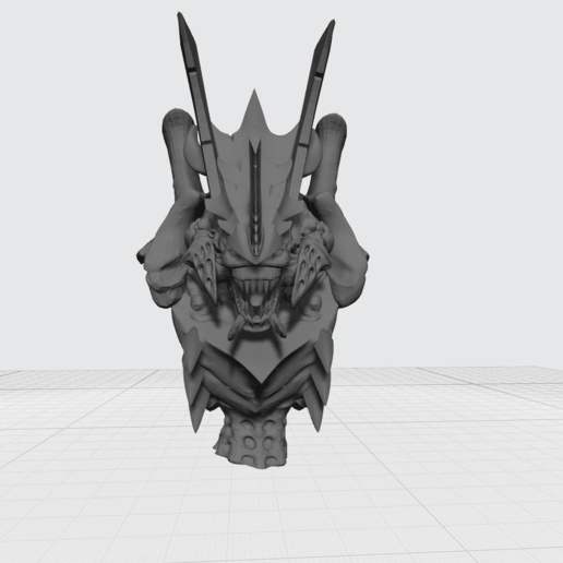 Download free STL file Omega Hive Lord - Head and Body • 3D printable ...