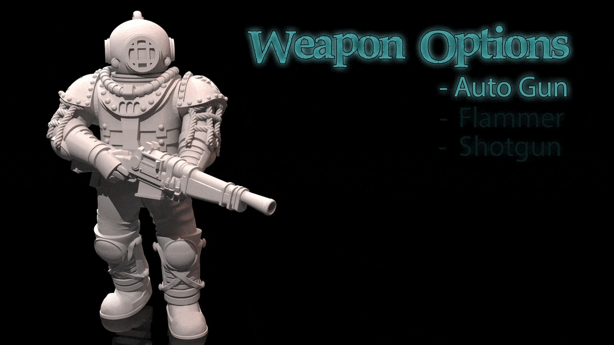 3D file Depth Guard - Blackwater Brotherhood Cultists Pre-supported and ...
