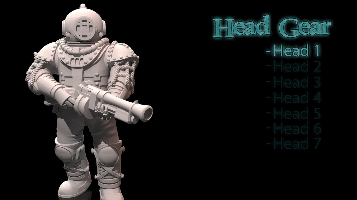 3D file Depth Guard - Blackwater Brotherhood Cultists Pre-supported and ...