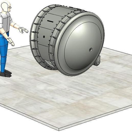 Download free OBJ file Krupp Kugelpanzer (Ball Tank) • Model to 3D ...