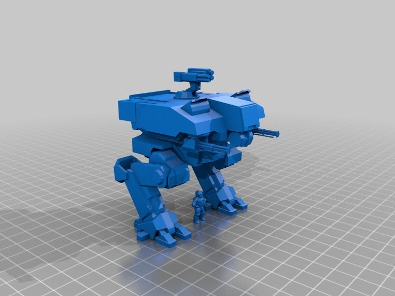 Free STL file 15mm (ish) remix of Lennart V's L5 Riesig heavy Mech from ...