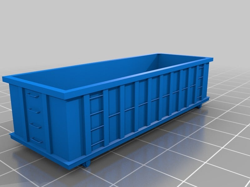 Free STL file 1-100, 15mm roll off dumpsters・Template to download and ...