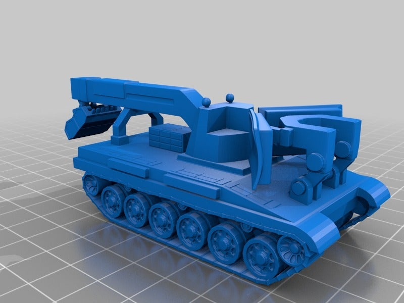 Free STL file 1-100 scale T-90 IMR-3 Combat Engineering Vehicle ...