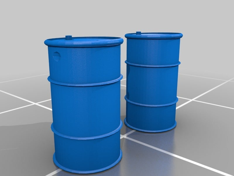 Free STL file 1-87 HO 55 Gallon Drums・3D printing design to download・Cults