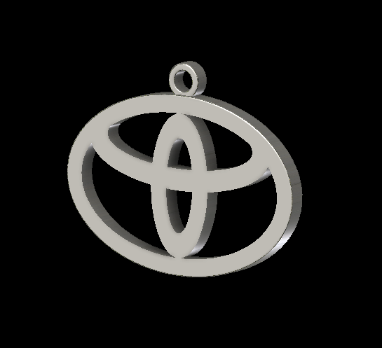STL file TOYOTA LOGO KEY RING 🚗・3D printing design to download・Cults