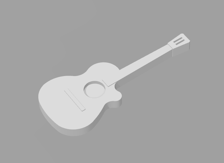 STL file Acoustic guitar・3D printer model to download・Cults