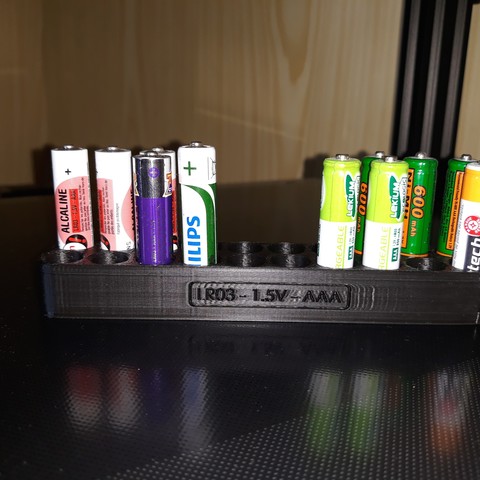 Download 3D printer designs Battery storage AAA - LR03 - 20 Batteries ...