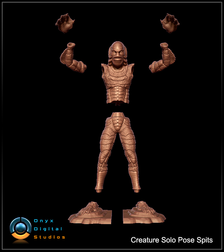 3D file Creature From the Black Lagoon Solo Pose 👹・3D printing idea to ...