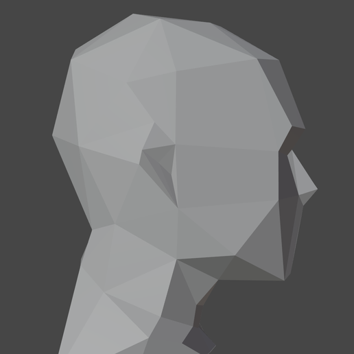 Download STL file Low Poly Head • 3D print model ・ Cults
