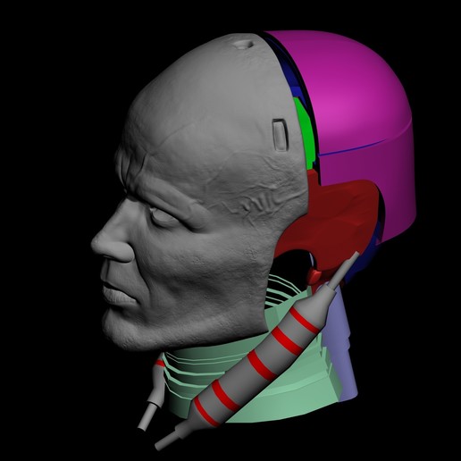 Download STL file Robocop Head and Helmet for 3d printing 3D Model ...
