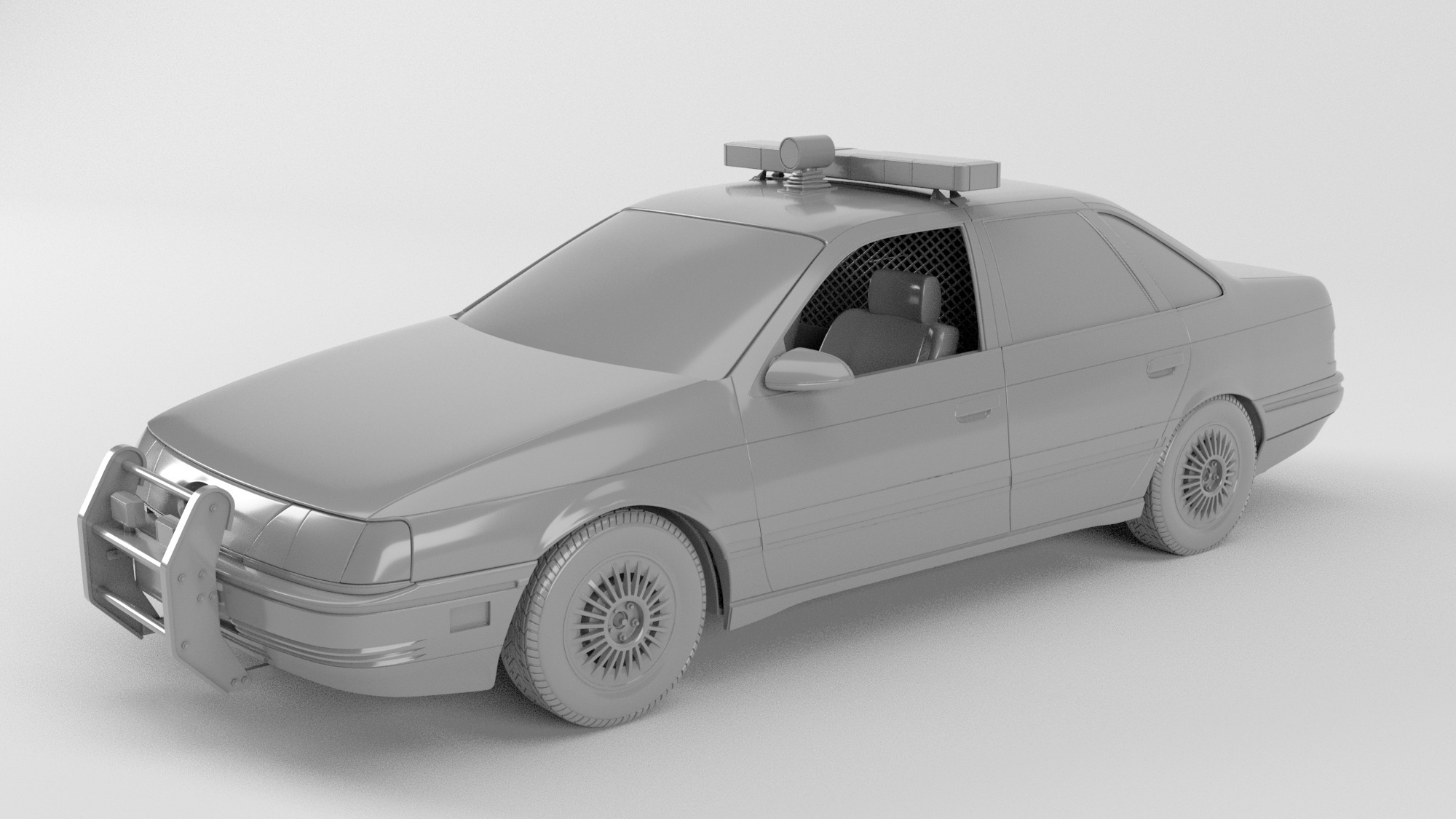 Файл OBJ Полицейский автомобиль 3D печатная модель・Шаблон для загрузки ...