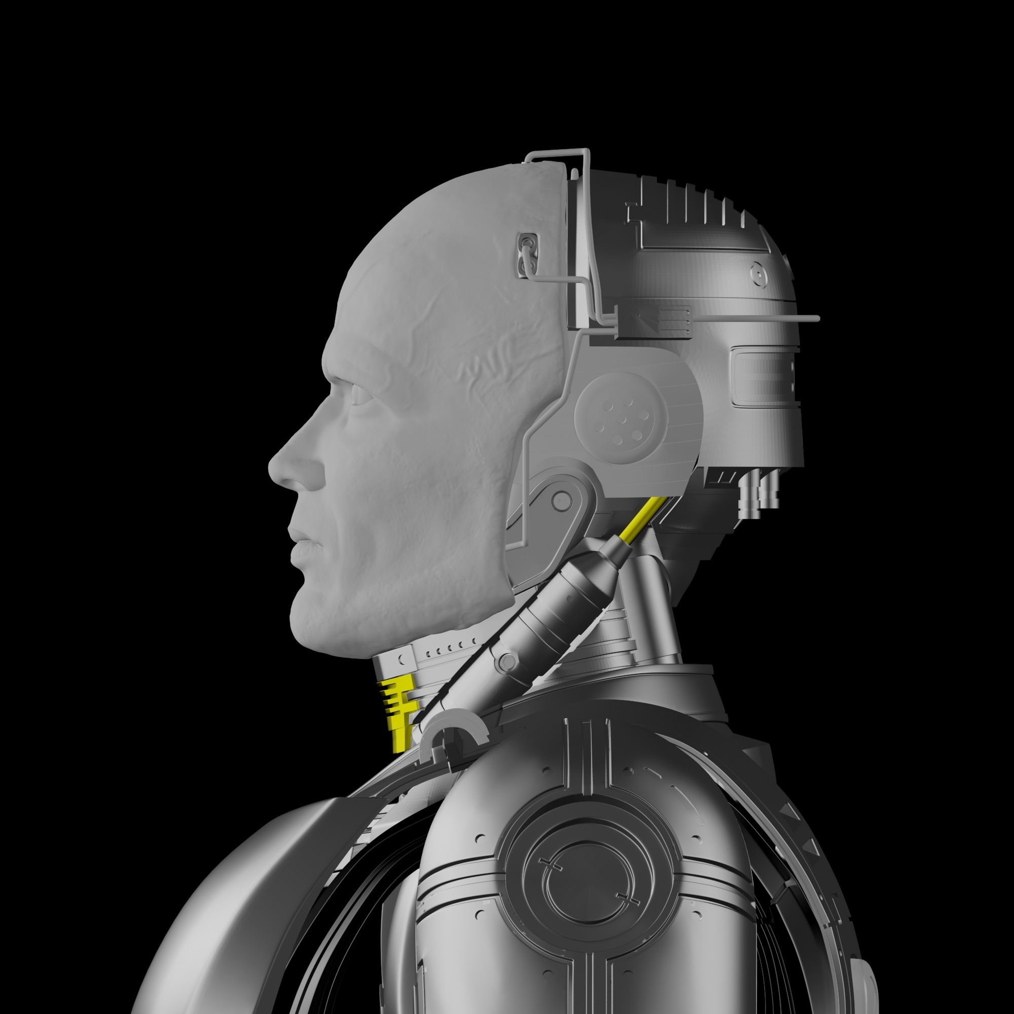 Download STL file Robocop Head and Helmet for 3d printing 3D Model ...