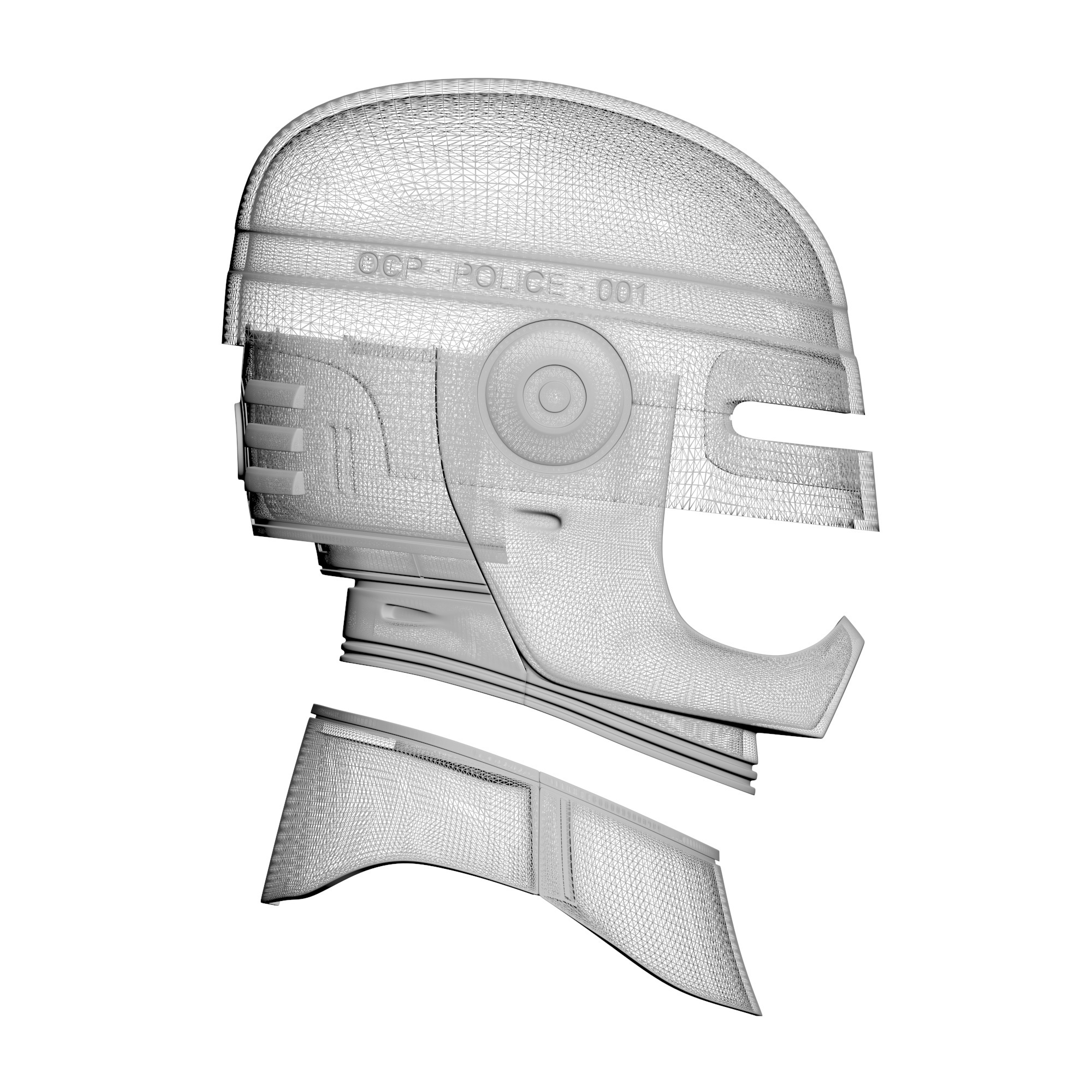 Download STL file Robocop Head and Helmet for 3d printing 3D Model ...