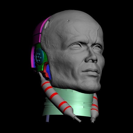 Download STL file Robocop Head and Helmet for 3d printing 3D Model ...