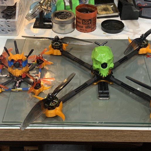 Download free STL 7" Toothpick Drone Frame ・ Cults