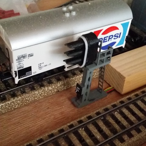 Download STL file SNCF sign post for model railway / Railways signals ...