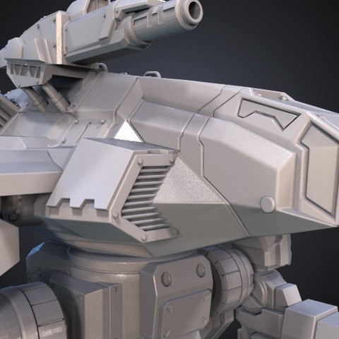 Download free STL file FanArt Battletech Marauder 3D Model Assembly Kit ...