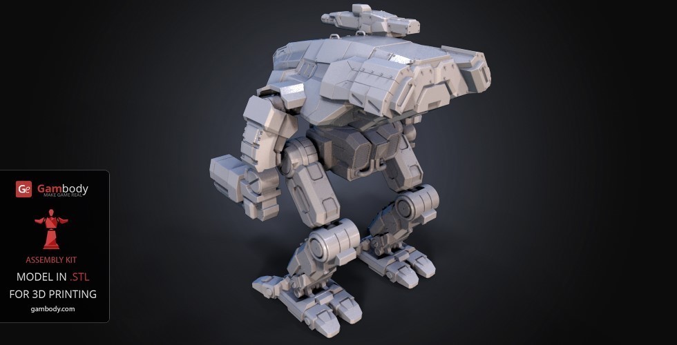 Free STL file FanArt Battletech Marauder 3D Model Assembly Kit・3D ...