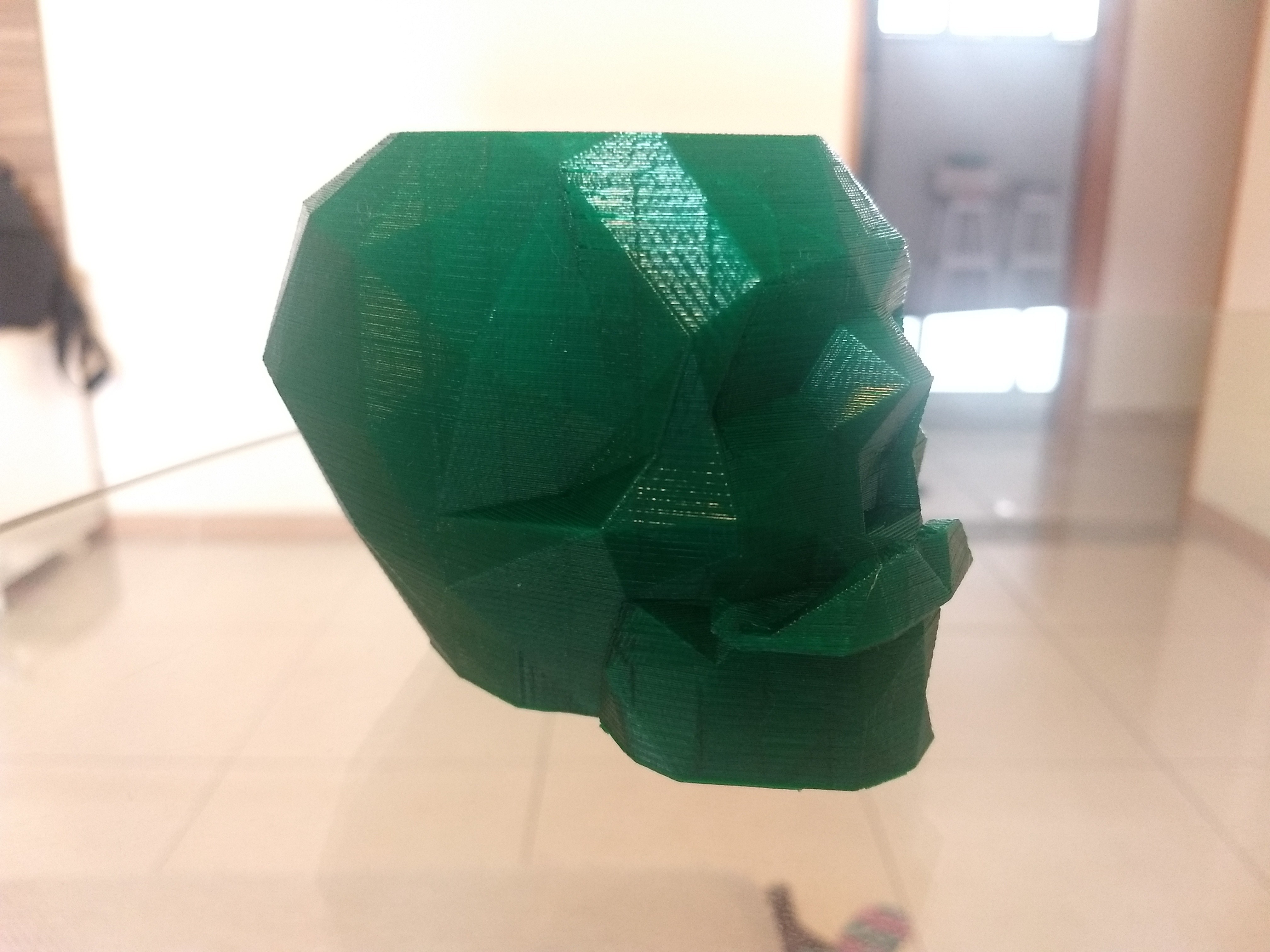 Free STL file Low Poly Skull Pen Holder With Moustache・3D print object ...