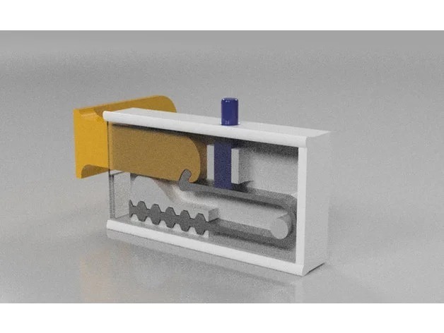 STL file Automatic Wardrobe Safety Lock for Children・Template to ...