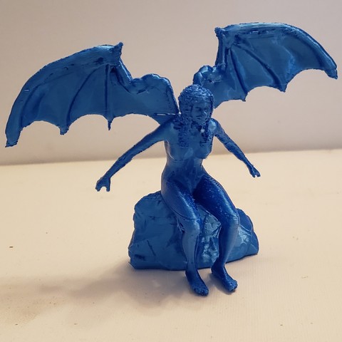Download STL file Dragon Wing Girl • 3D print template ・ Cults