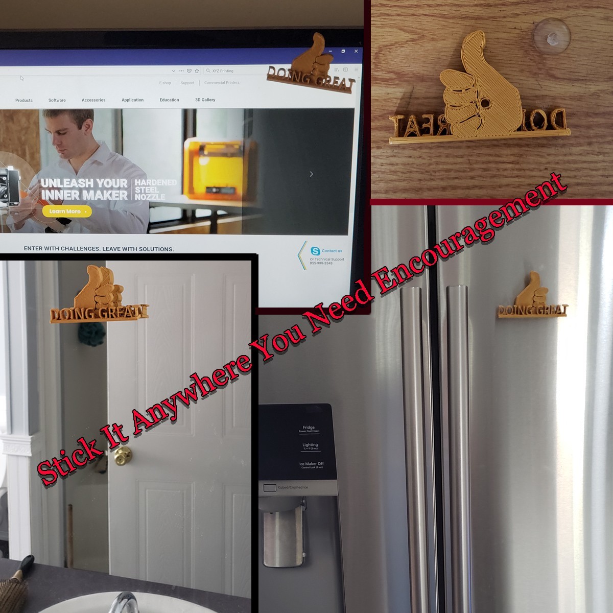 Free STL file Thumbs Up Stick Up #XYZCHALLENGE・3D printing template to ...