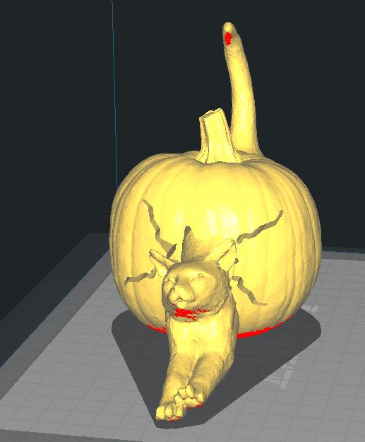 Free STL file Black Cat Inside Pumpkin 🐱・3D printer design to download ...