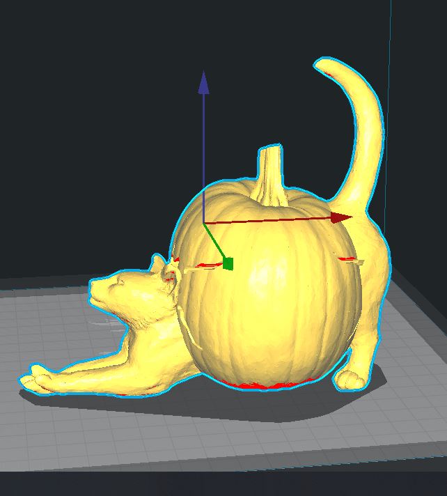 Free STL file Black Cat Inside Pumpkin 🐱・3D printer design to download ...