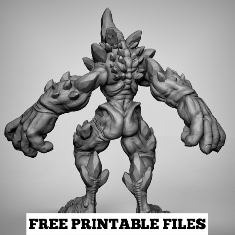 Download free STL file Daemon brute • Template to 3D print ・ Cults