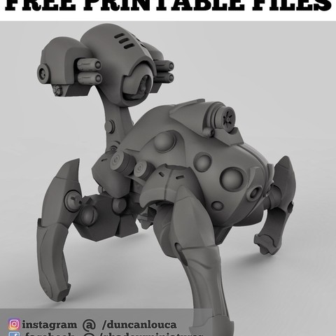 Download free STL files Robot Spider ・ Cults