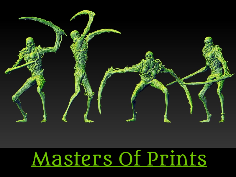 Archivo 3D gratis Undead reapers vol1 4 models 3D print ⚔・Diseño ...