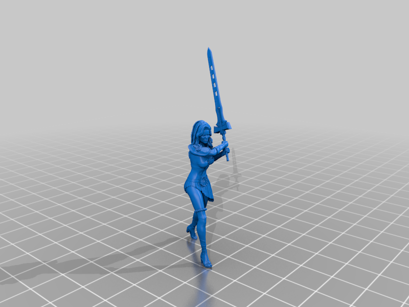 Free 3D file female great sword - Rpg warhammer, dnd・3D print model to ...