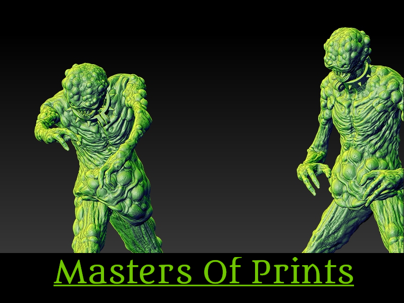 Free 3D file infected zombies vol 1 4 models 3D print model・3D printing ...