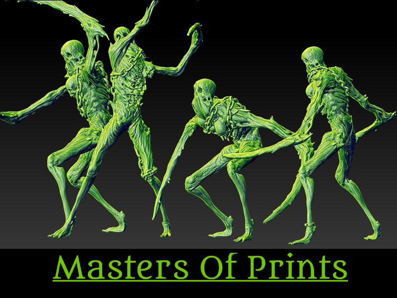 Archivo 3D gratis Undead reapers vol1 4 models 3D print ⚔・Diseño ...