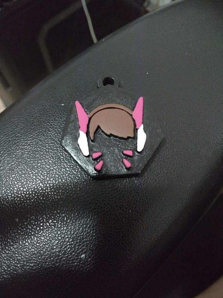 Free STL file D.va overwatch keychain・3D print design to download・Cults