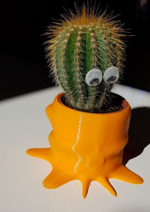 Free STL file Cute Alien Cactus Planter Pot・3D print design to download ...