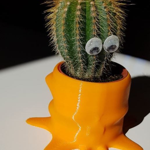 Download free 3D printer model Cute Alien Cactus Planter Pot ・ Cults