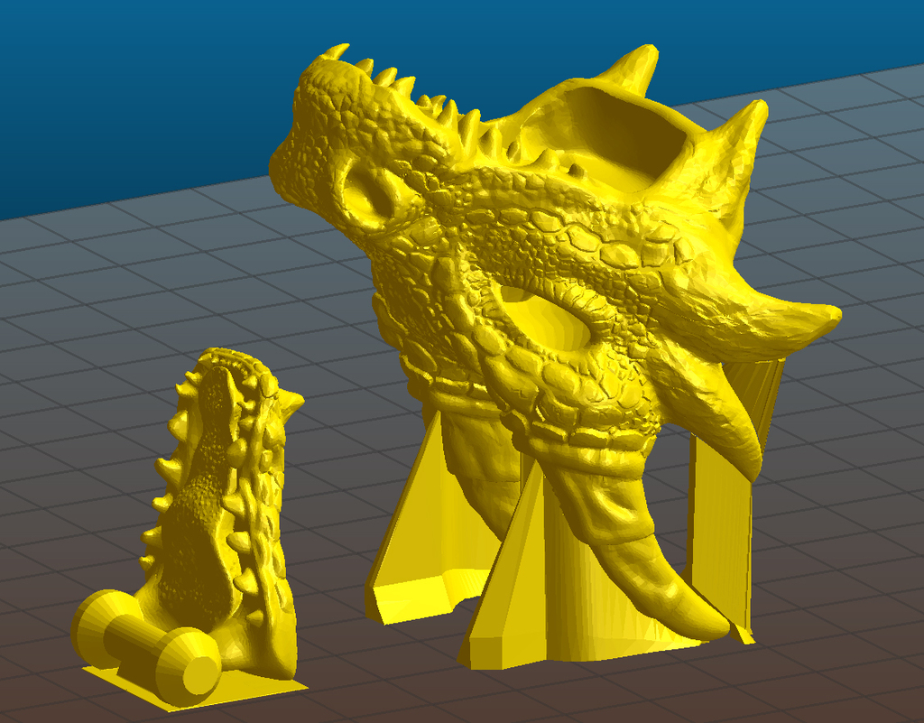 Бесплатный 3D файл Артикулированная пасть дракона детализирована 🎲・План ...