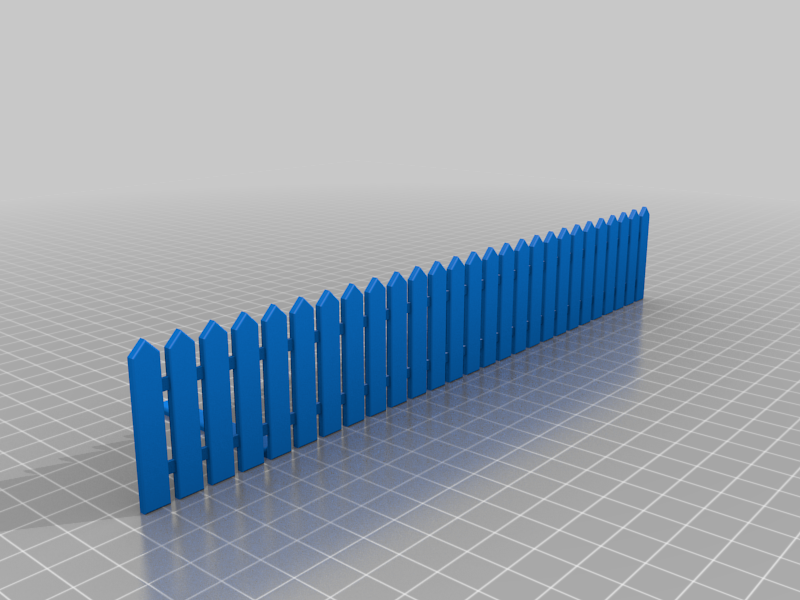 Free STL file Miniature white picket fence・3D print design to download ...