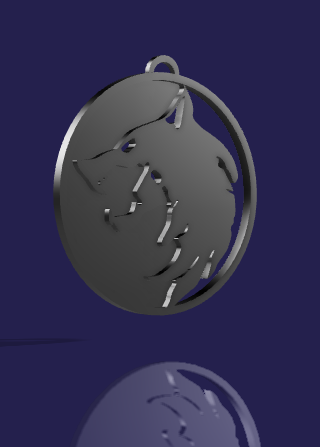 Free 3D file Witcher Necklace and or Pedant, The Witcher, Witcher Wolf ...
