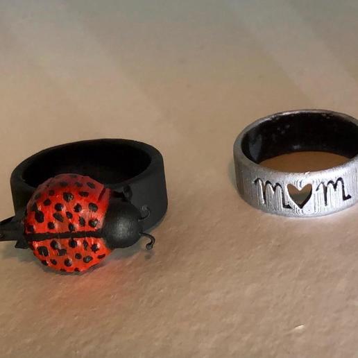 Download 3D printing templates Ladybug Ring ・ Cults