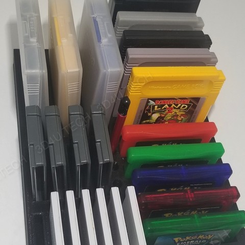 3D print Gameboy Game Holder & Storage (Includes GB/GBA/3DS) ・ Cults
